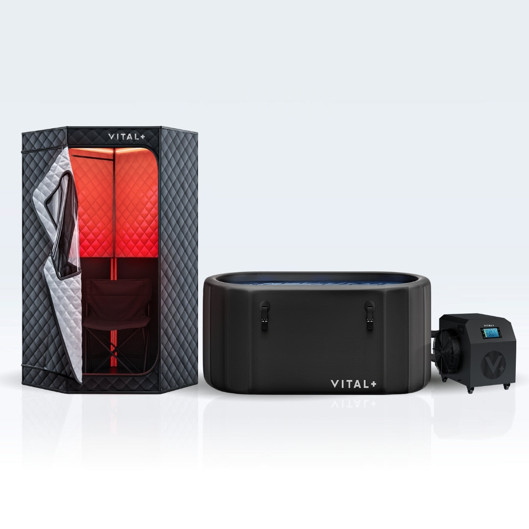 Sauna Infrared + Ice Bath Pro + Ultra Max Chiller – VITALPLUS US