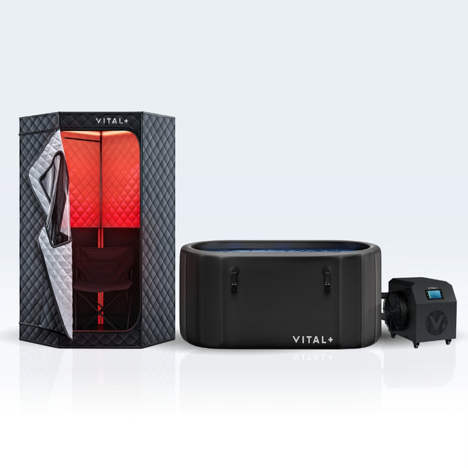 Sauna Infrared + Ice Bath Pro + Ultra Max Chiller – VITALPLUS US